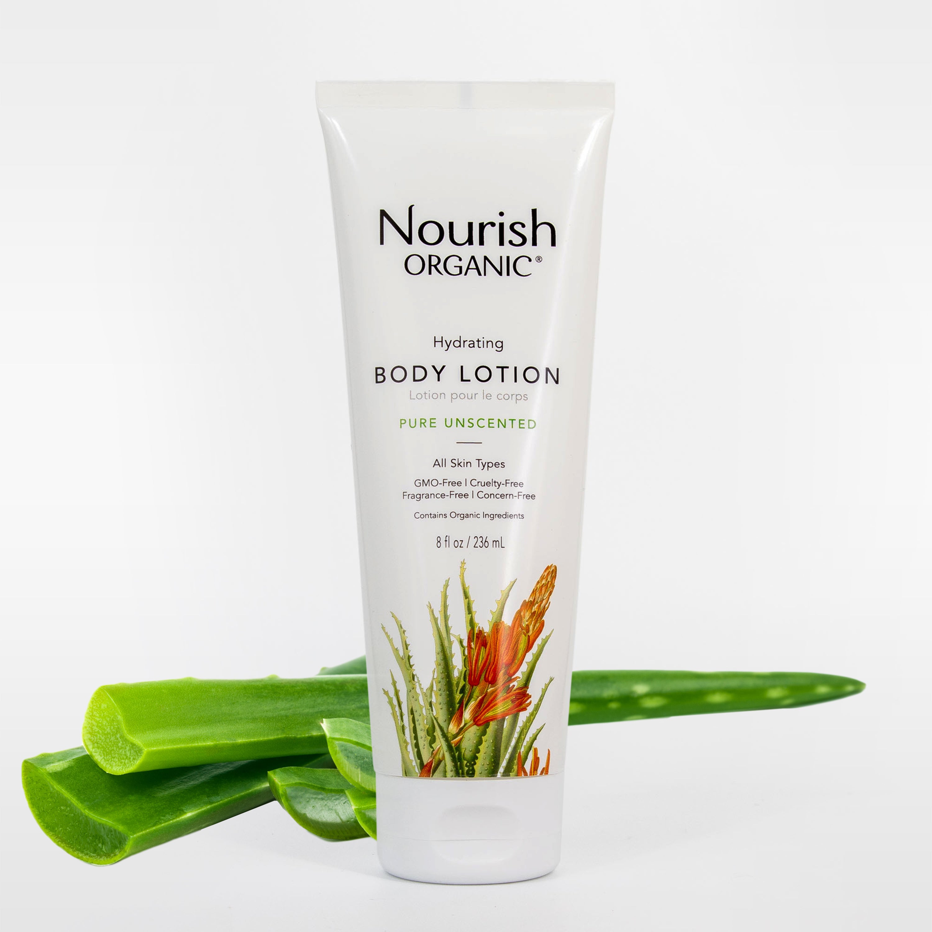 Nourish Organic Pure Unscented Hydrating Body Lotion